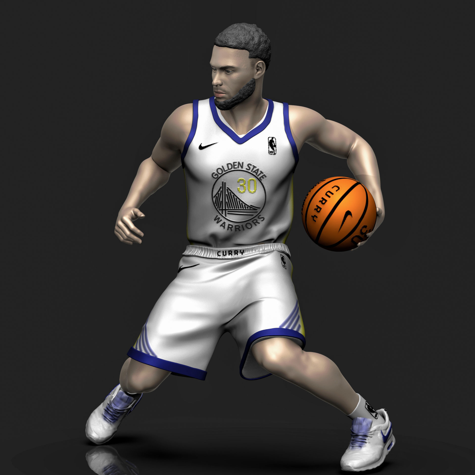 Steph Curry 3D Printable 3 3D model 3D printable | CGTrader