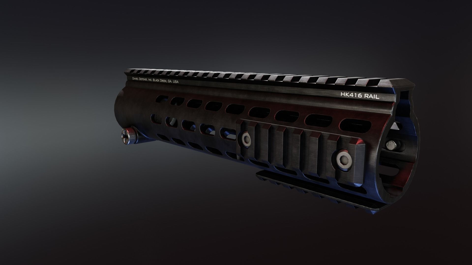 3D model DD Hk416 Compact Handguard VR / AR / low-poly | CGTrader