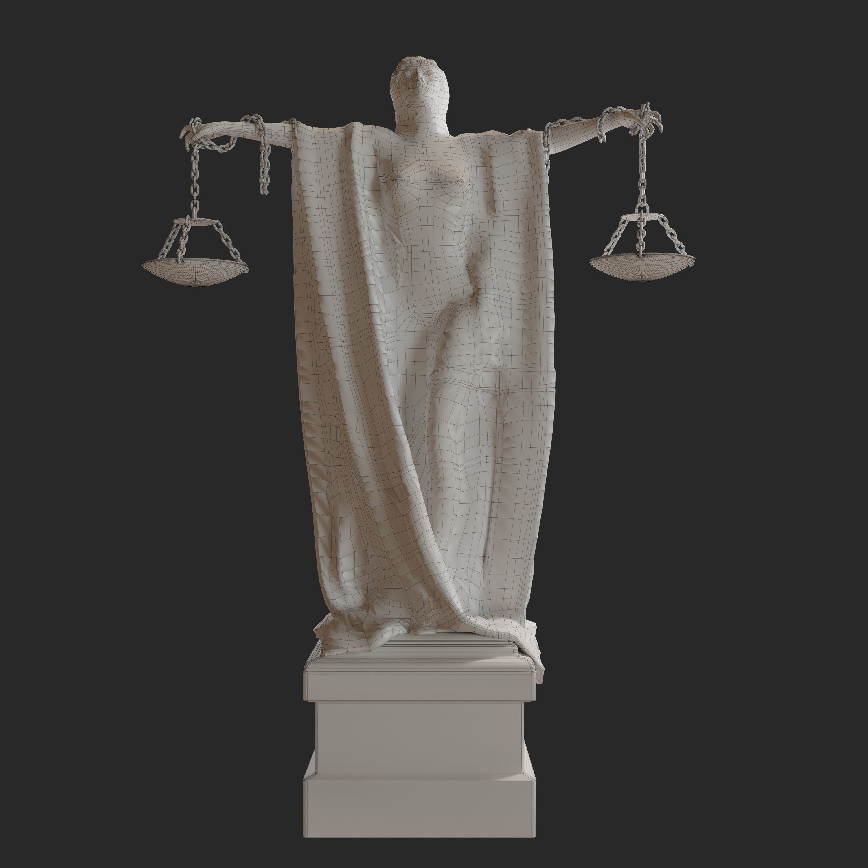 3D model Themis Sculpture VR / AR / low-poly | CGTrader