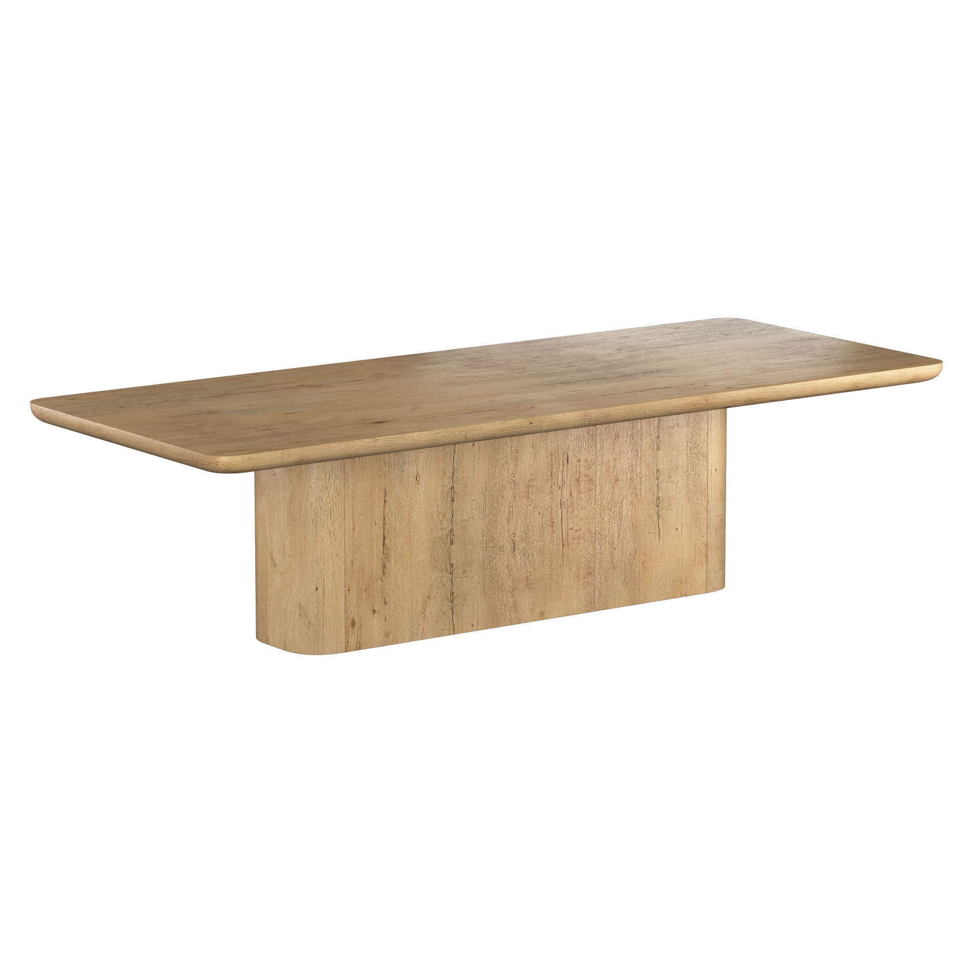 OSLO PEDESTAL RECTANGULAR DINING TABLE 3D model | CGTrader