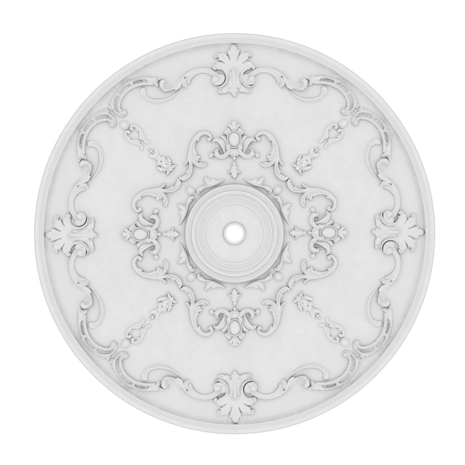 3D model Decorative Ceiling Medallion 01 VR / AR / low-poly | CGTrader