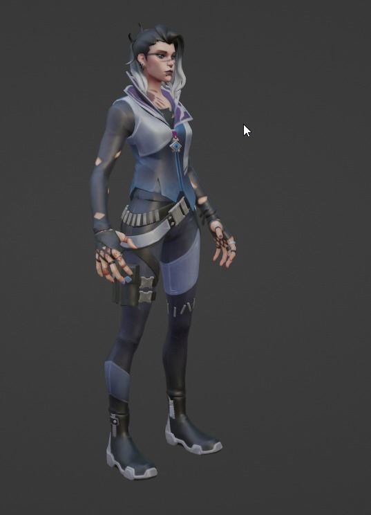 3D model Fade Valorant Agent RIGGED VR / AR / low-poly | CGTrader