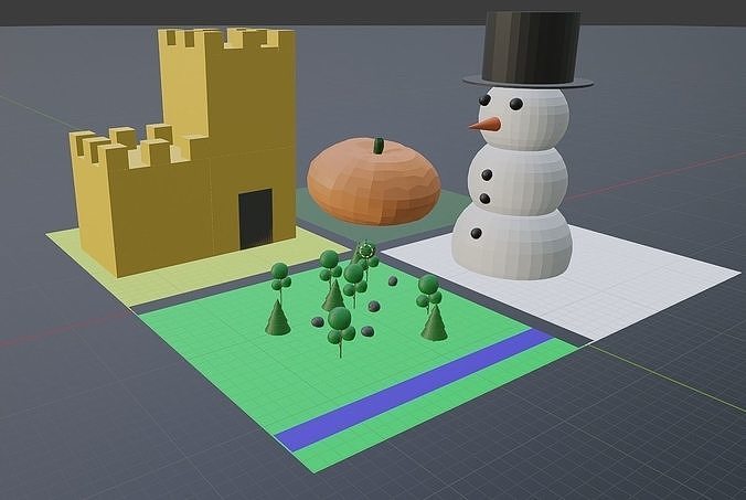 3D model Small map for begginers VR / AR / low-poly | CGTrader