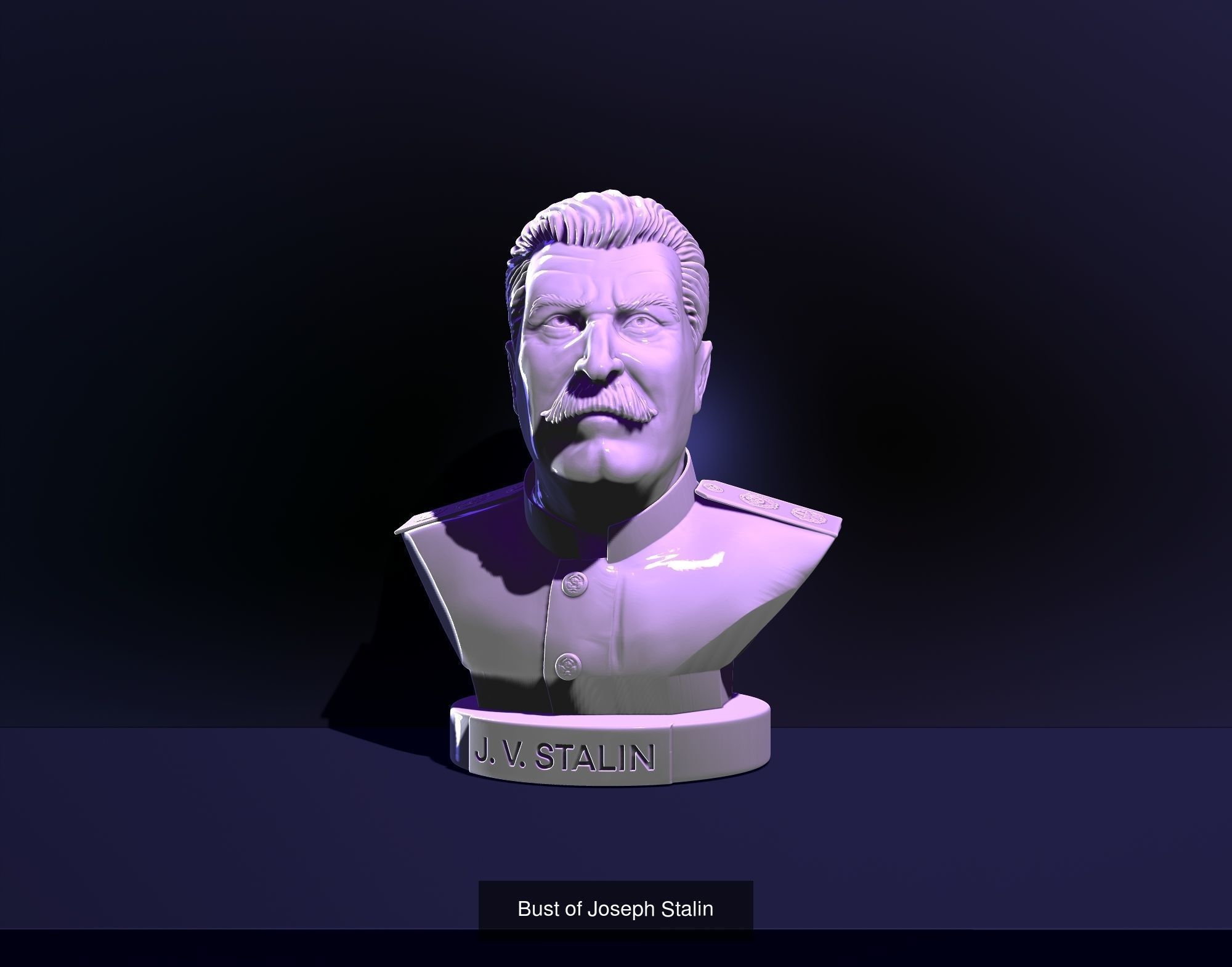 collection of busts of portraits of various historical figures | CGTrader