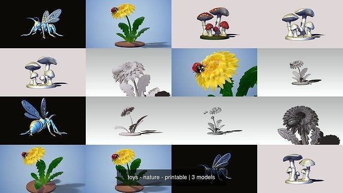 toys - nature - printable 3D Model Collection | CGTrader