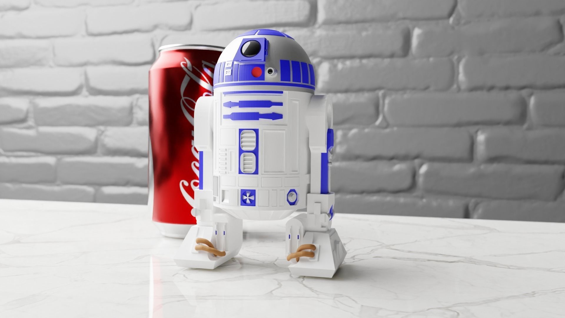 R2-D2 free 3D model 3D printable | CGTrader