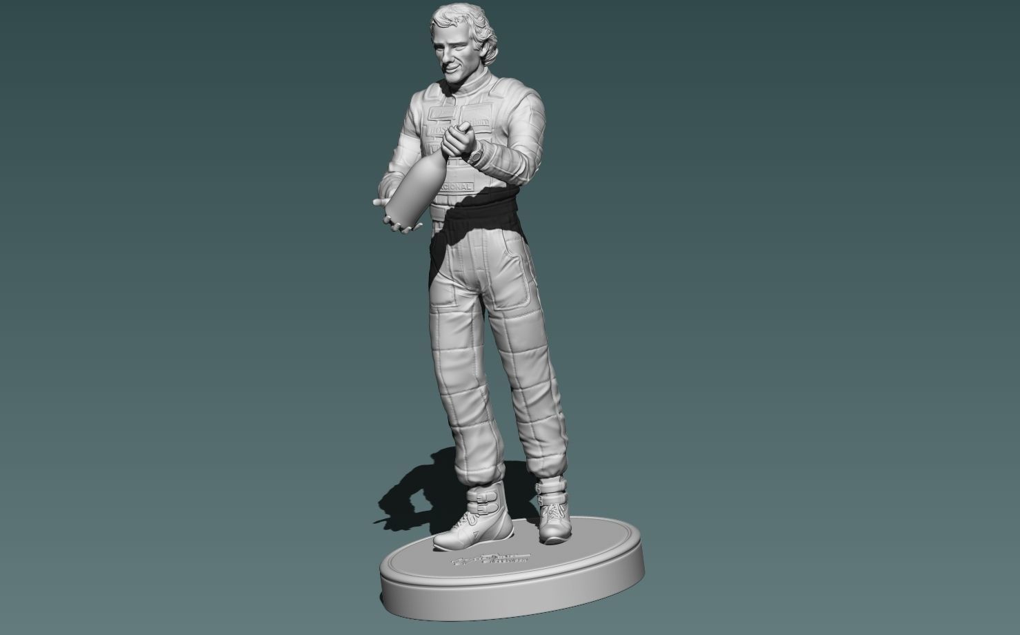 Ayrton Senna Legend 3D model 3D printable | CGTrader