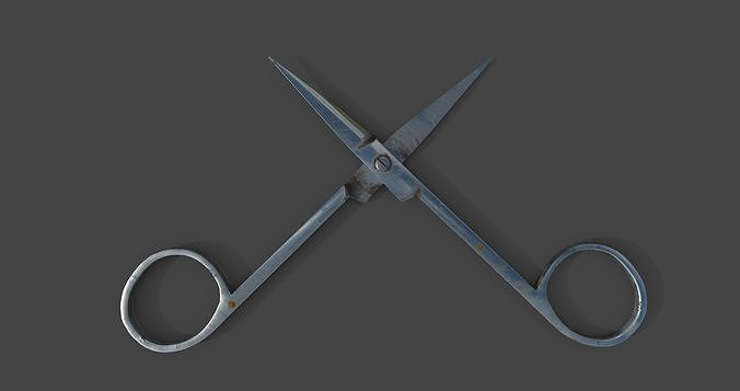 3D model Dirty scissors VR / AR / low-poly | CGTrader