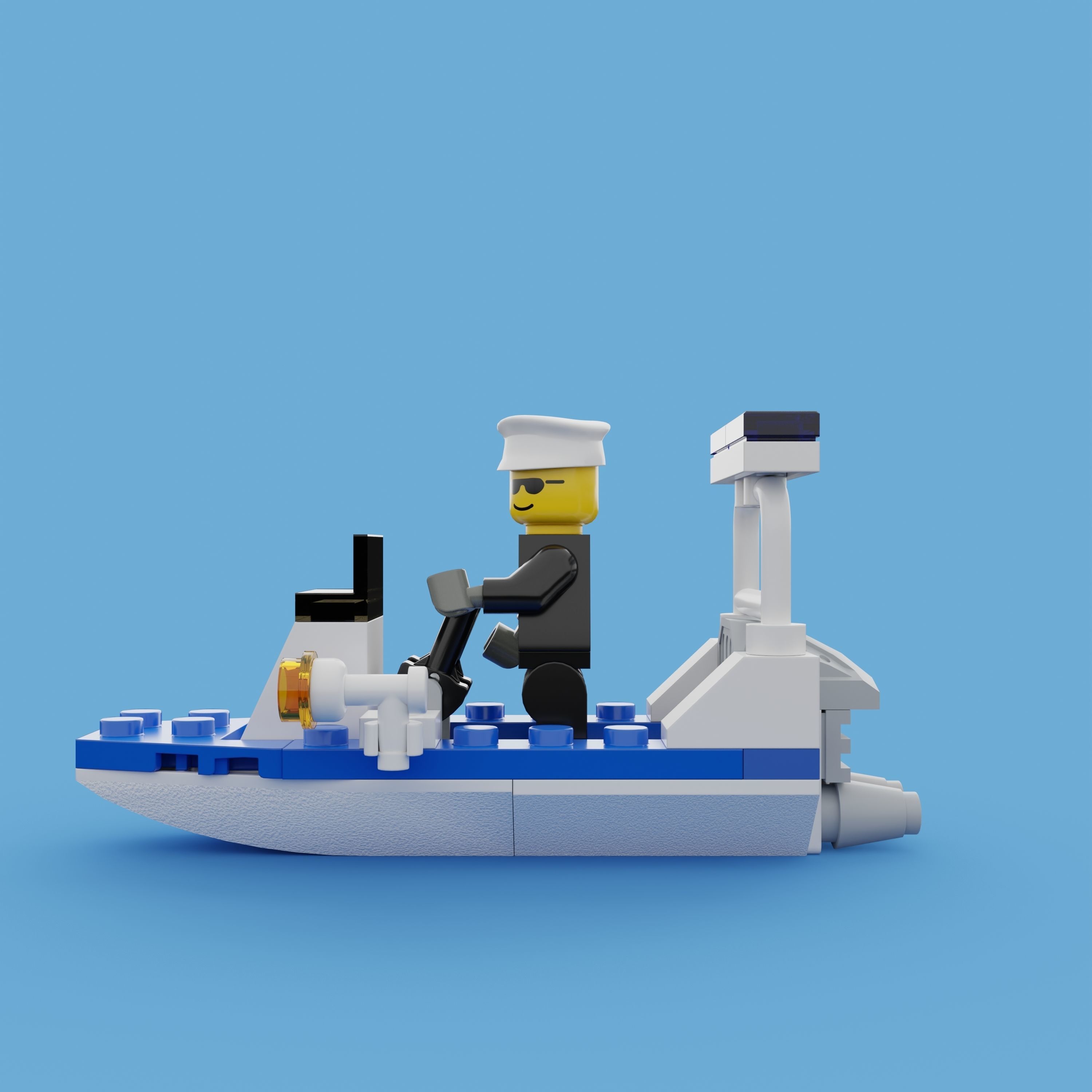 LEGO City - Police Boat 3D model | CGTrader