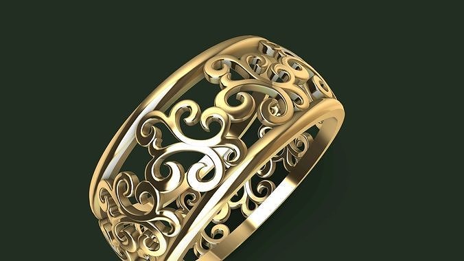 pattern RING STL FILE VERIFIED 3D model 3D printable | CGTrader