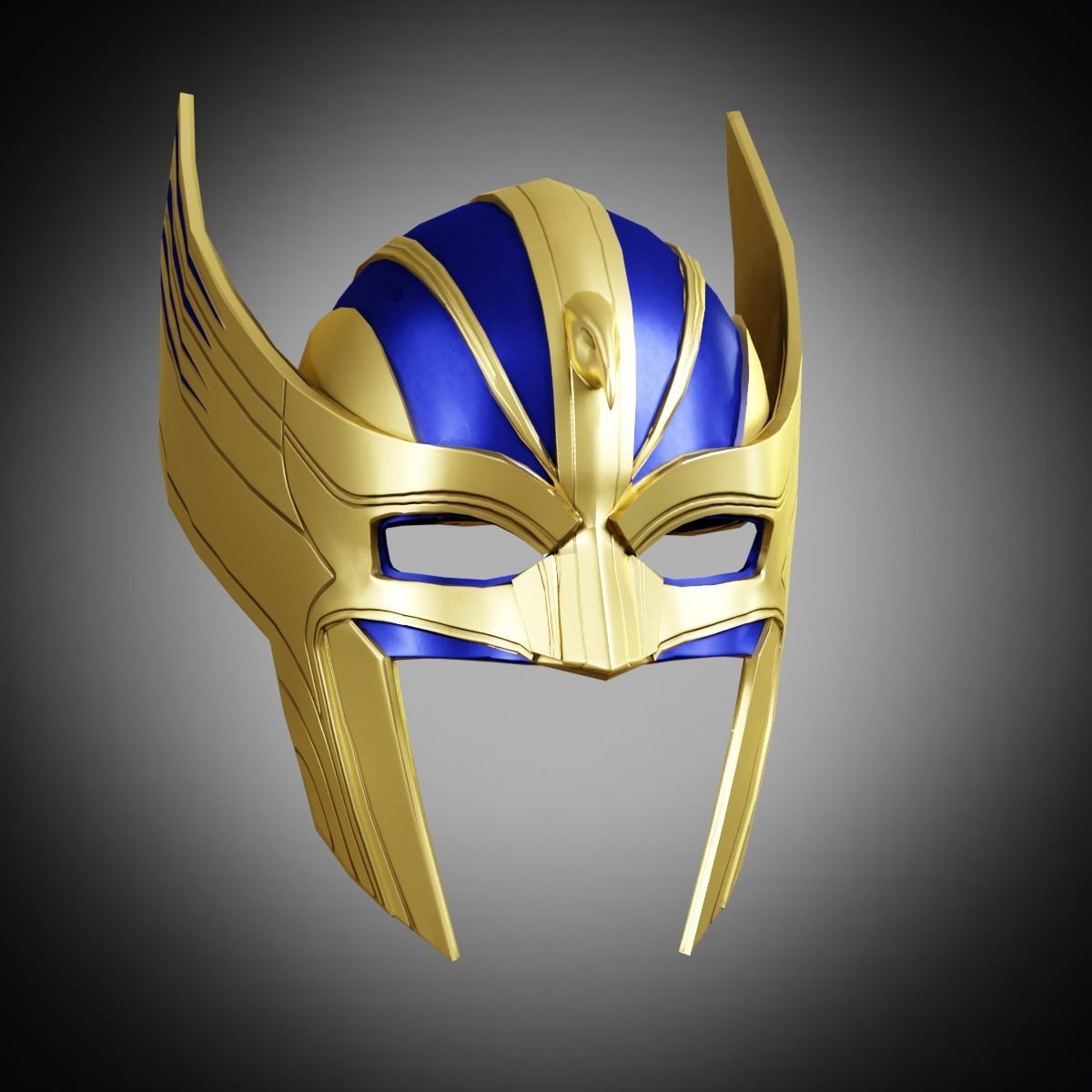 3D model Low poly Thor Helmet - Love and thunder VR / AR / low-poly ...