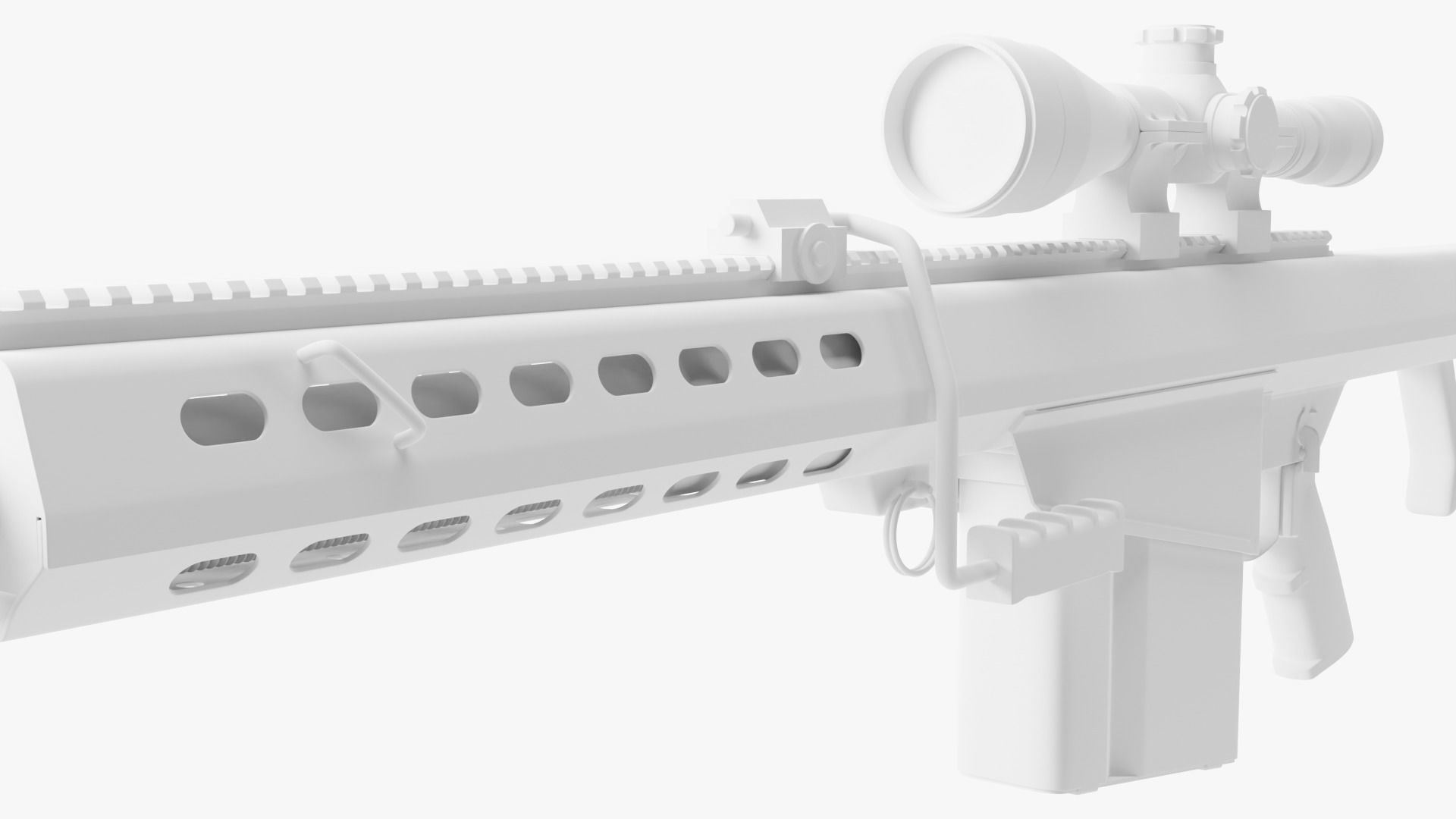 Barrett M82 Sniper Rifle 3D model | CGTrader