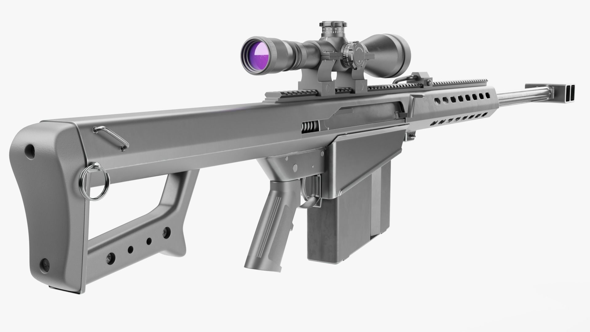 Barrett M82 Sniper Rifle 3D model | CGTrader