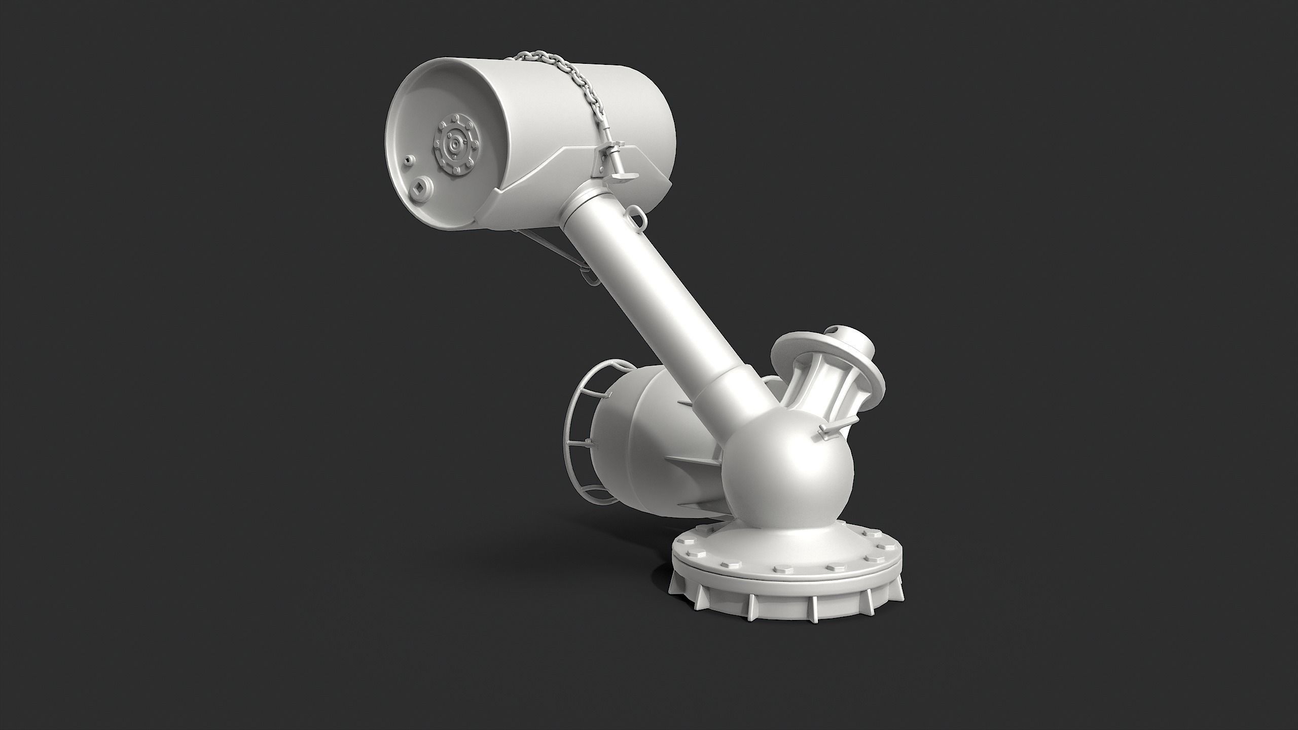 Depth Charge Projector Mk6 3D model | CGTrader