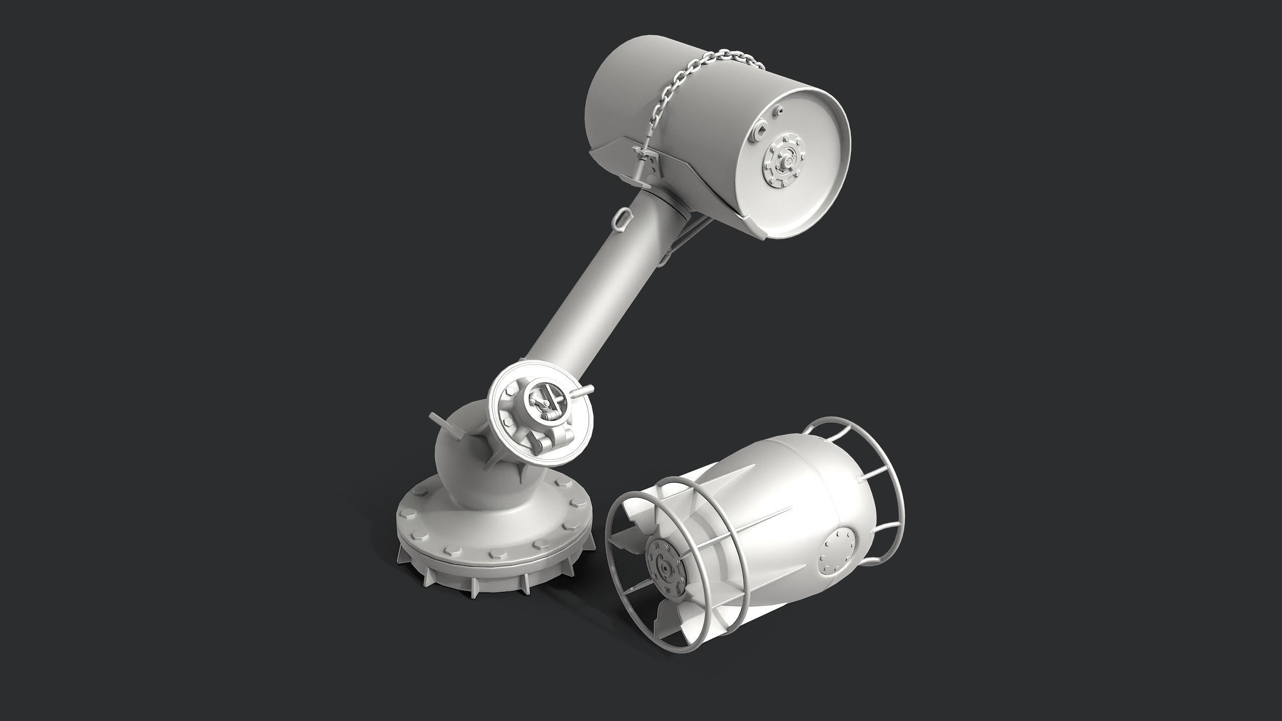 Depth Charge Projector Mk6 3D model | CGTrader