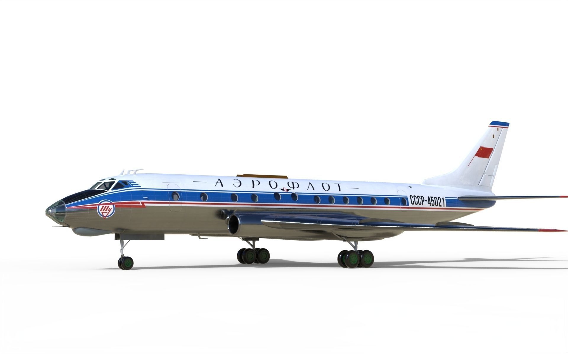 Tupolev Tu-124 3D model | CGTrader