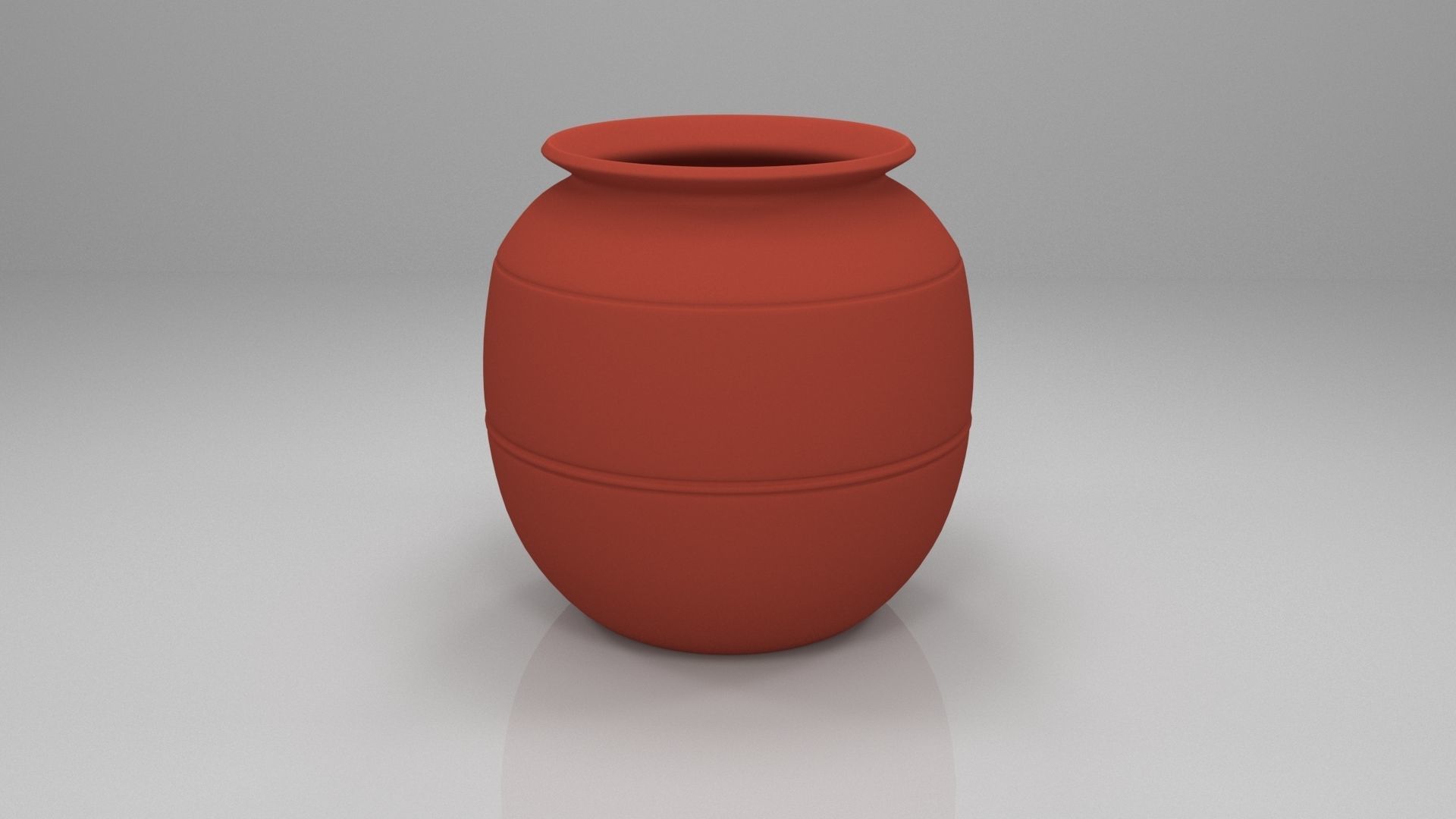 Clay Big Pot free VR / AR / low-poly 3D model | CGTrader
