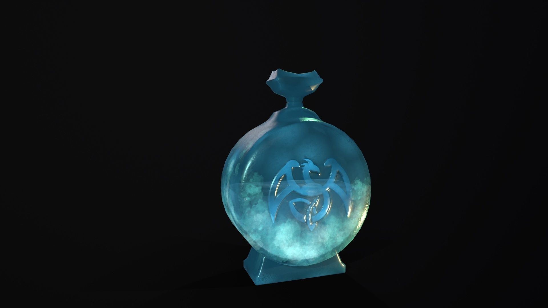 3D model Magic Glowing Dragon Potion Stylized Fantasy PBR Game Asset VR ...