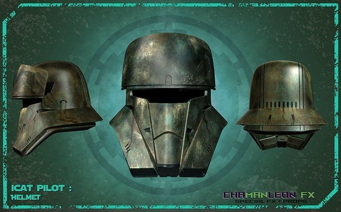 ICAT Pilot helmet from Rogue One and Mandalorian 3D model 3D printable | CGTrader
