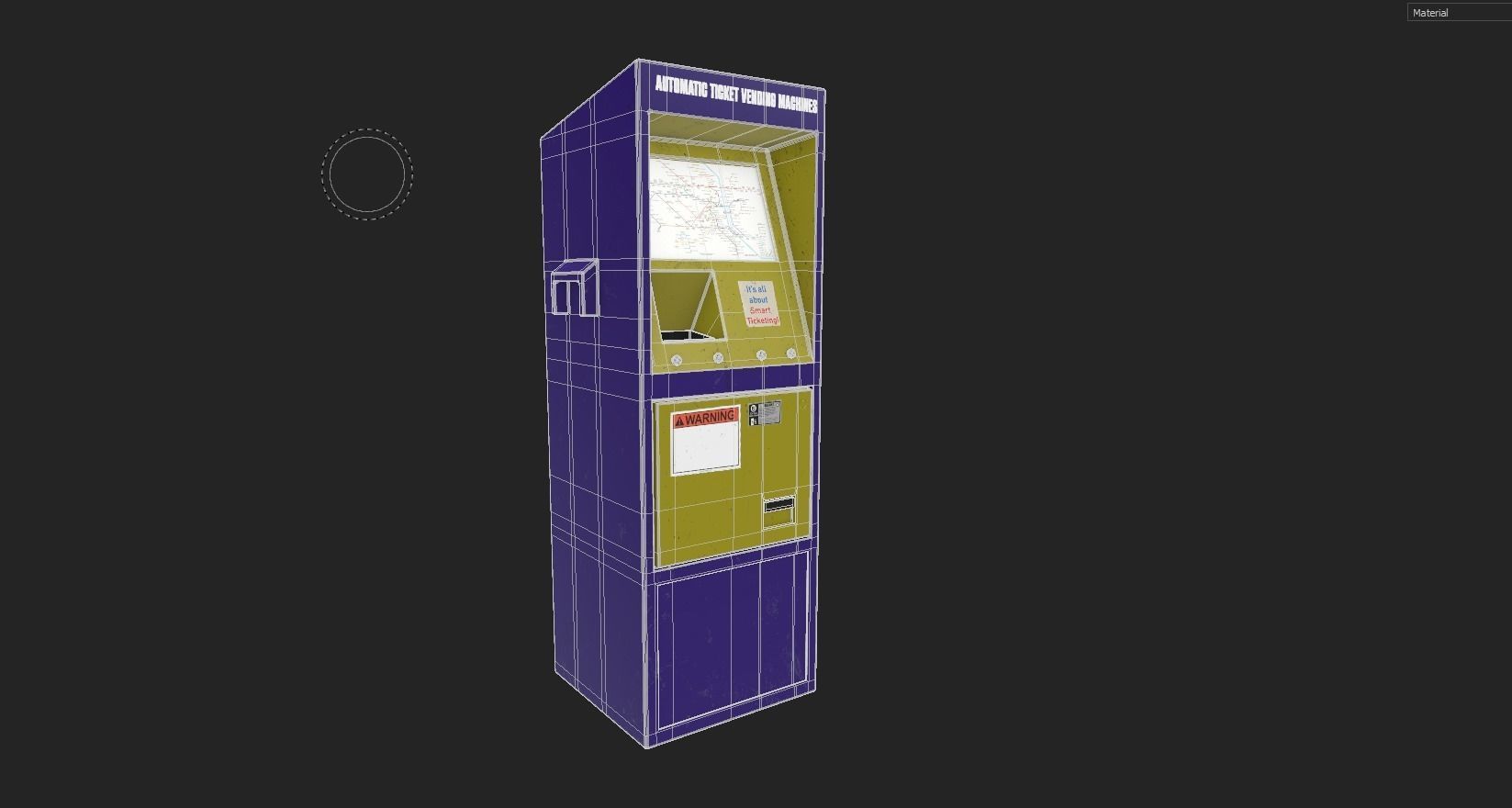 3D model Automatic Ticket Vending Machine 3D Model VR / AR / low-poly ...