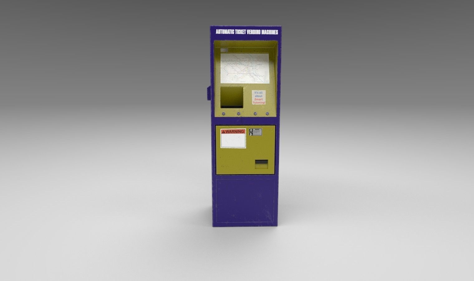 3D model Automatic Ticket Vending Machine 3D Model VR / AR / low-poly ...