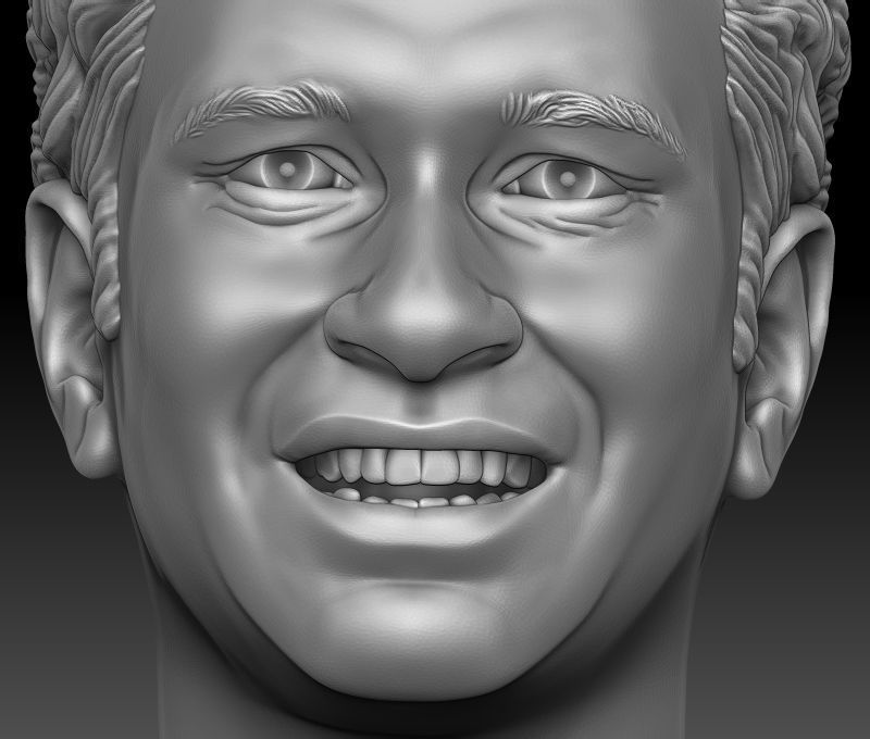 Sachin Tendulkar Head 3D model 3D printable | CGTrader
