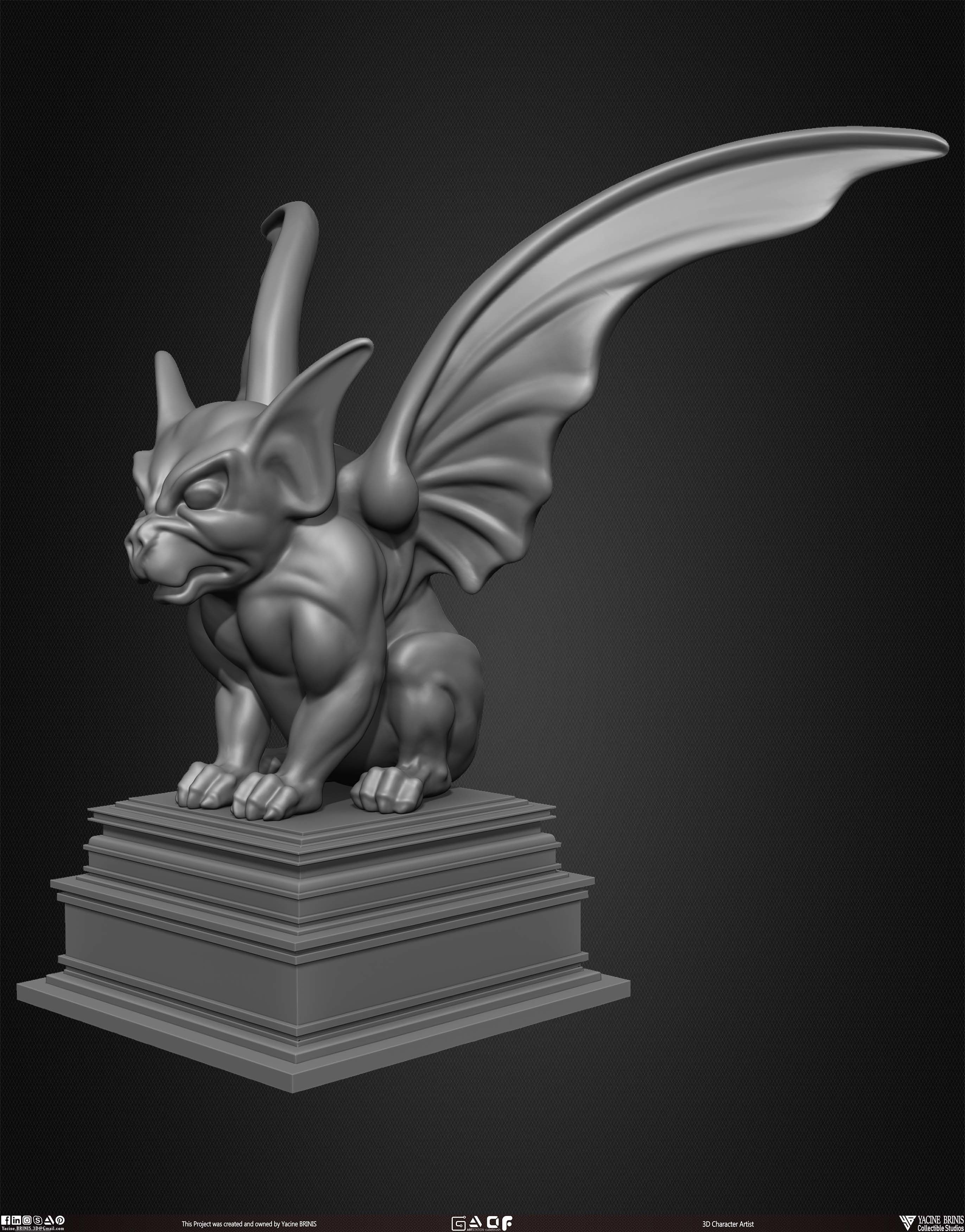 3D model 10 Statues Kitbash Gargoyles Vol 07 VR / AR / low-poly | CGTrader