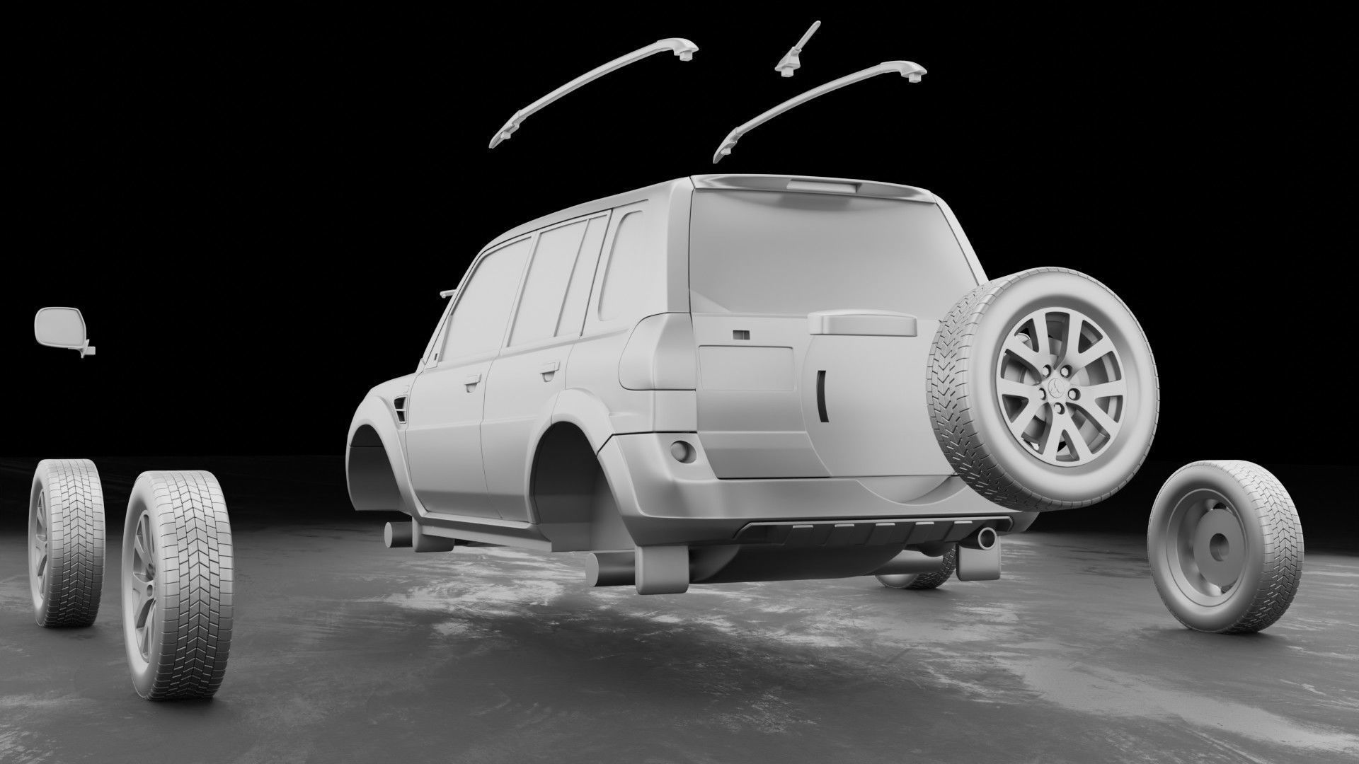 2012 Mitsubishi Pajero TR4 stl for 3D printing 3D model 3D printable ...