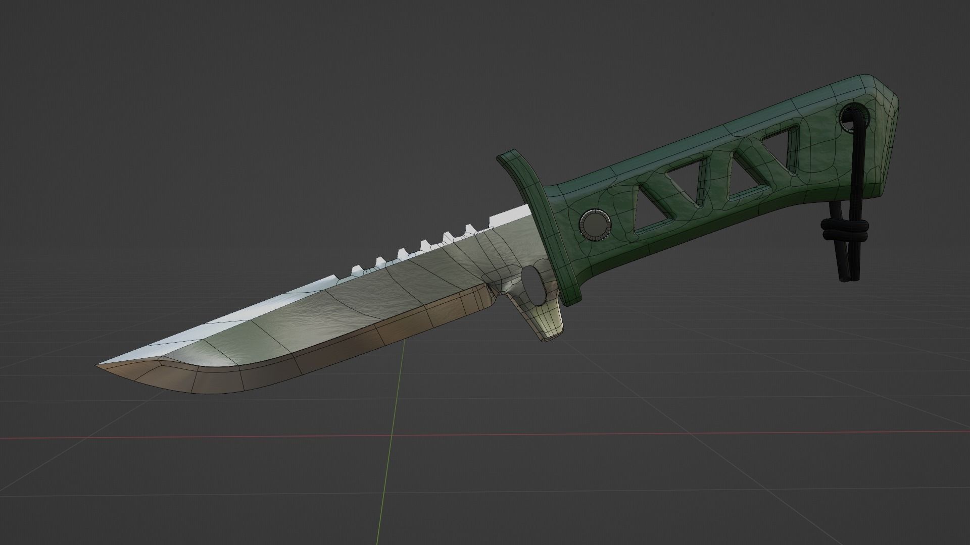 Xeonhunter knife with handle 3D model | CGTrader
