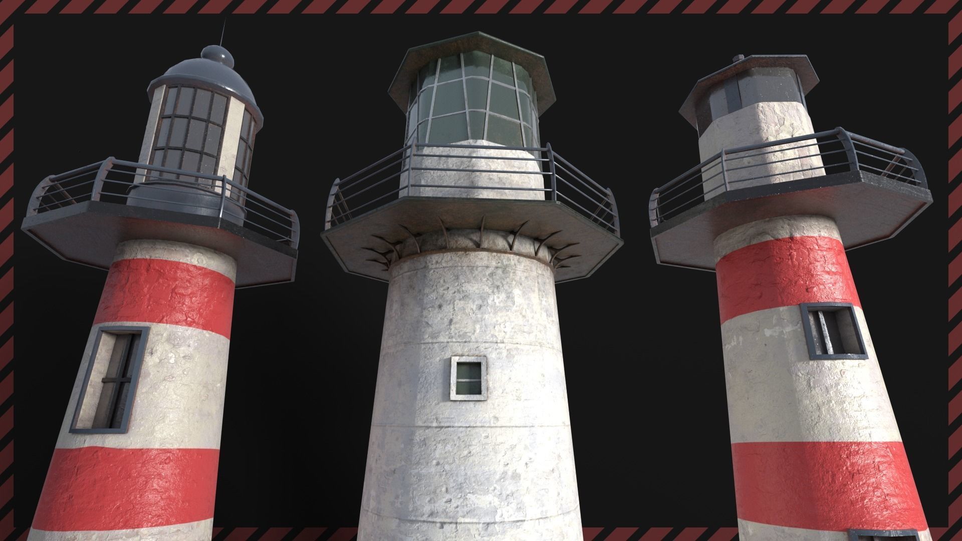 3D model Lighthouses Package VR / AR / low-poly | CGTrader