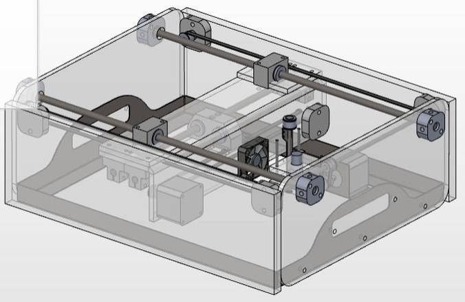 Laser cutter prototype 4 free 3D model | CGTrader