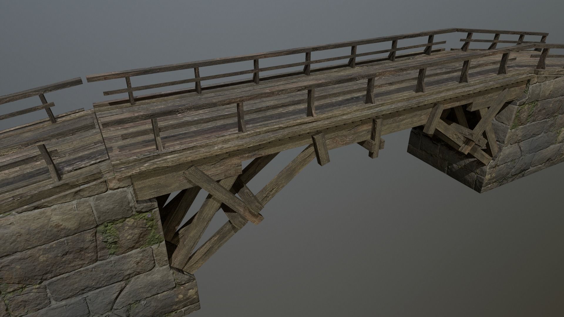 3D model Medieval Bridge VR / AR / low-poly | CGTrader
