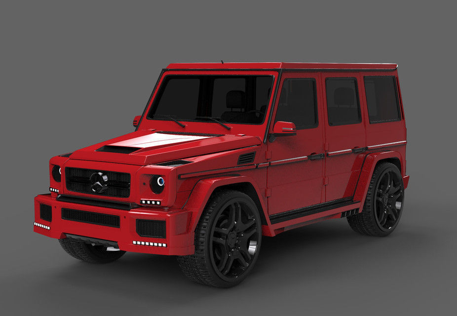 RED CAR free 3D model | CGTrader