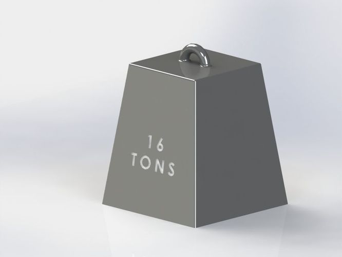 16 Tons free 3D model | CGTrader