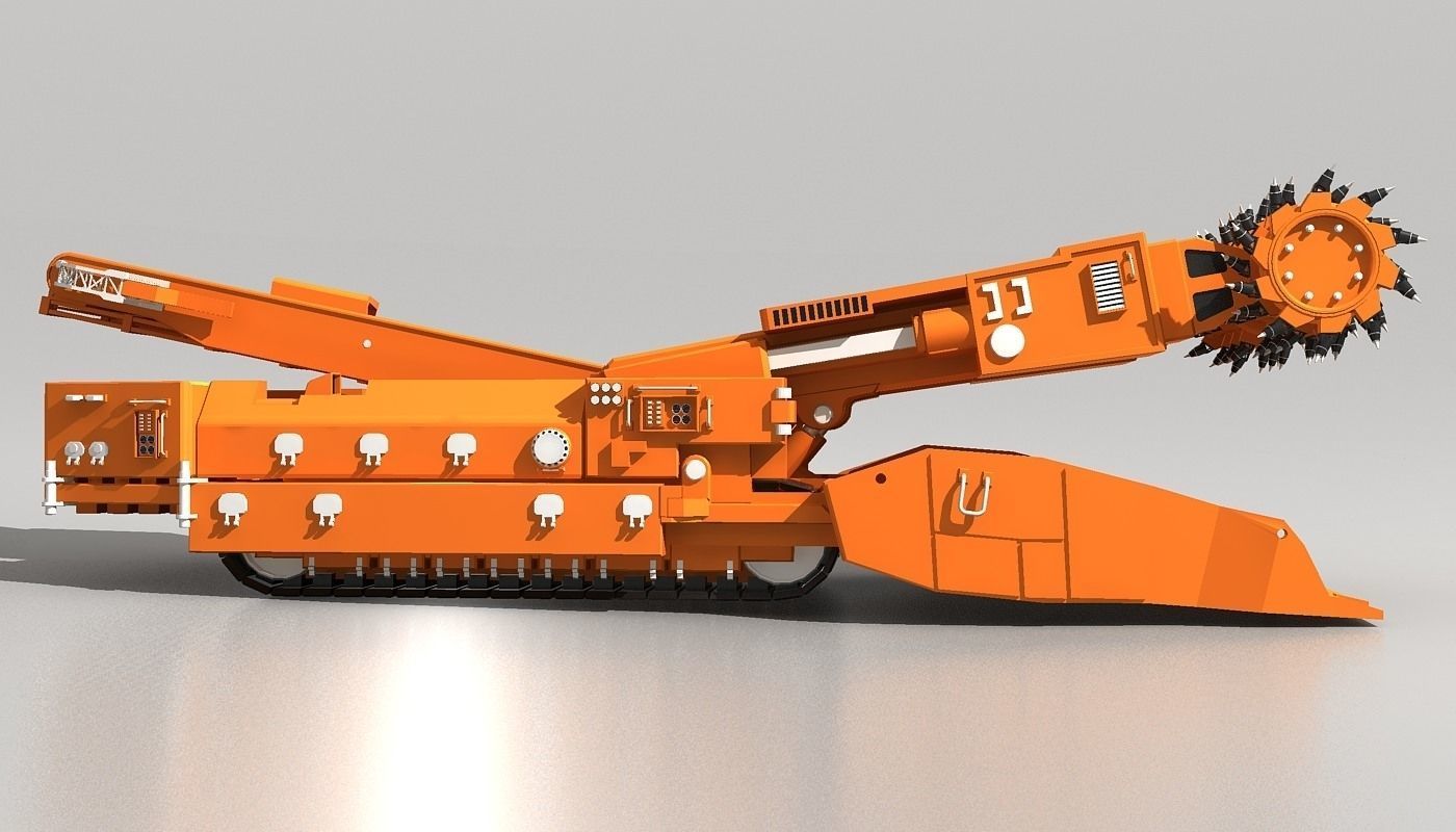Continuous Miner 3D model | CGTrader