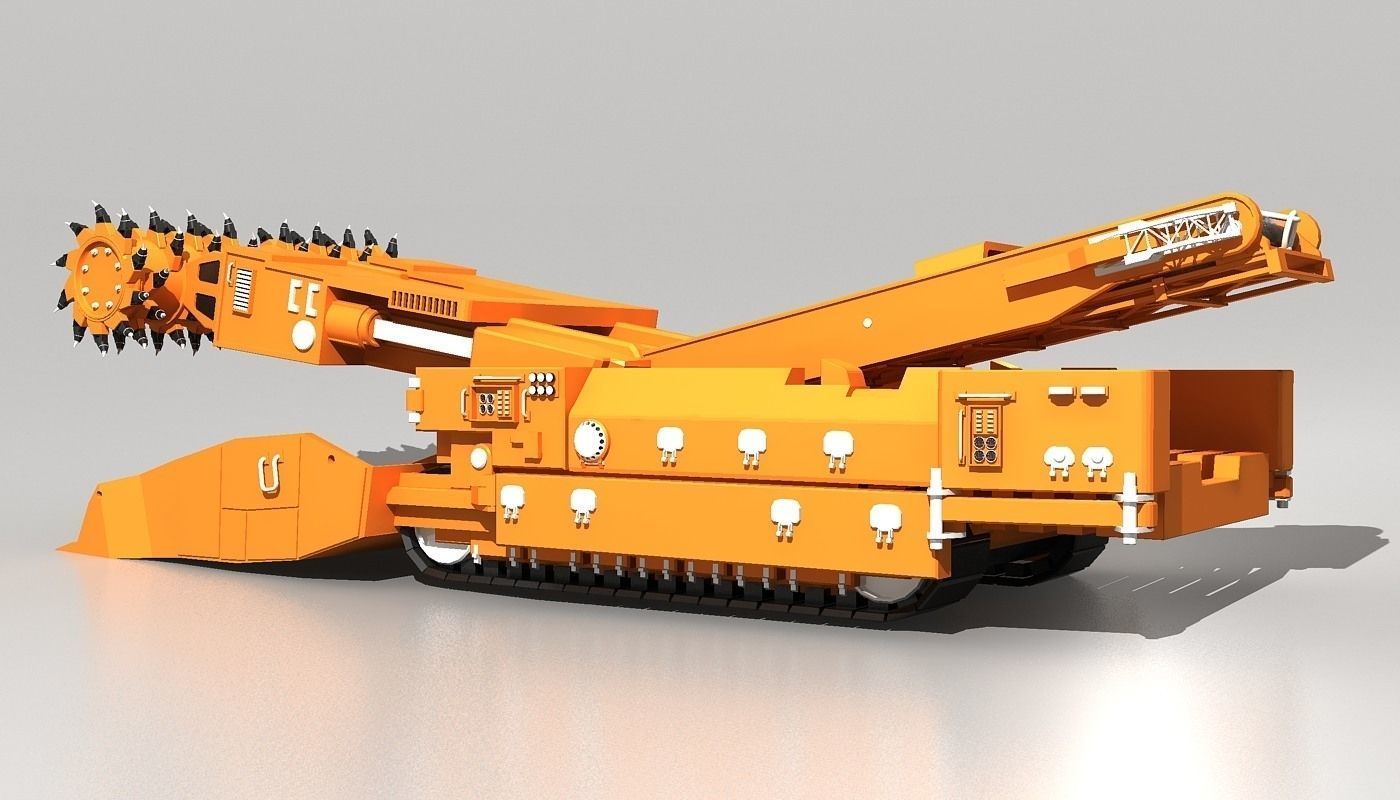 Continuous Miner 3D model | CGTrader