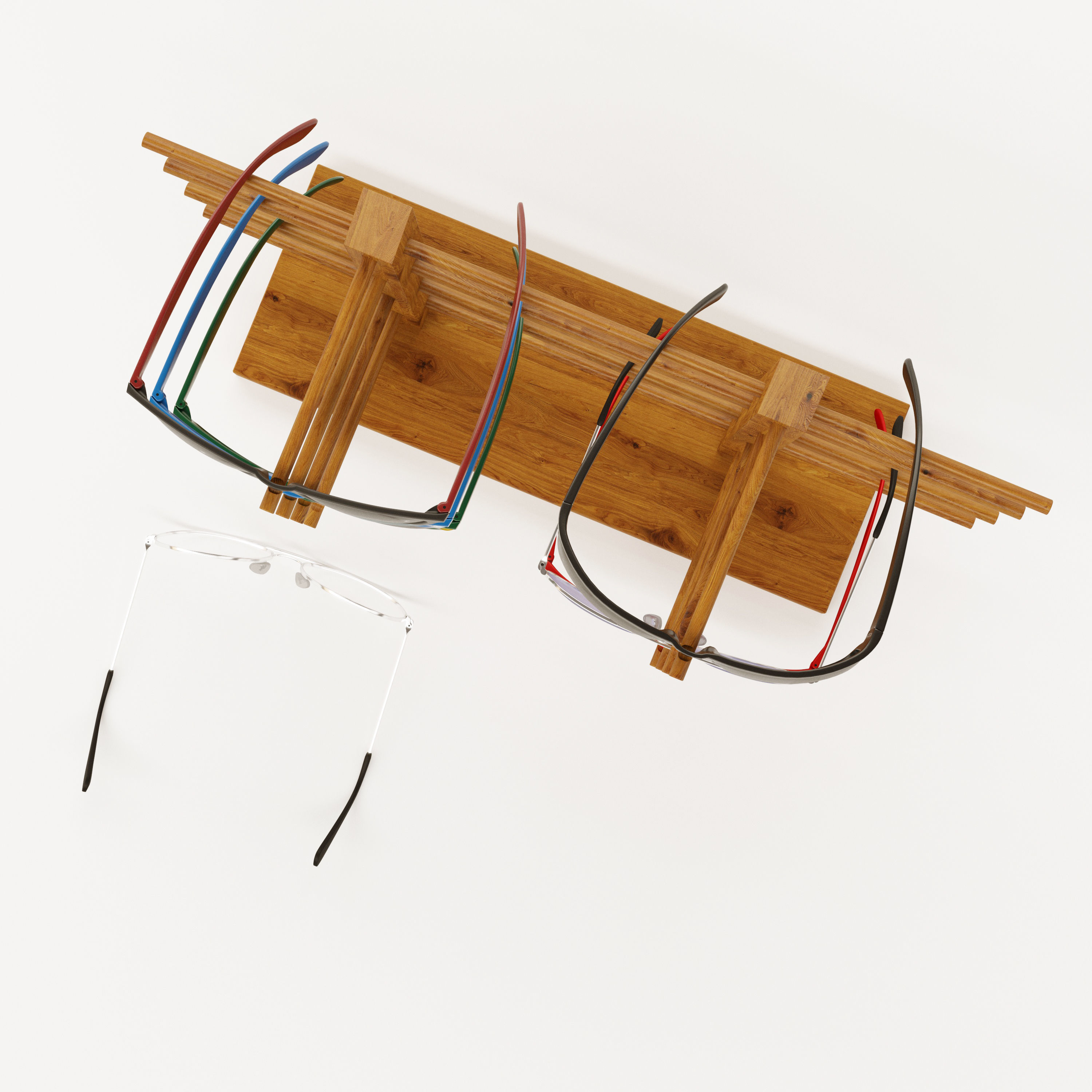 Wooden Sunglass Display Stand 3D model | CGTrader