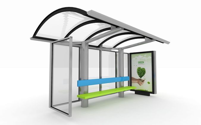 Bus Station 3D model | CGTrader