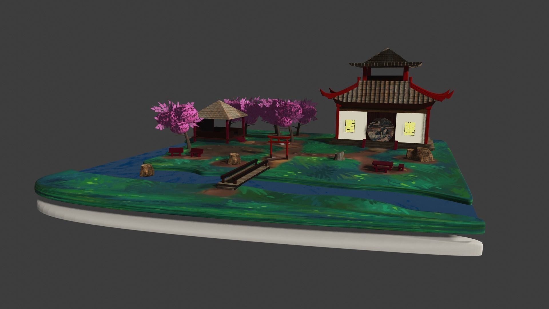 japan landscape 3D model | CGTrader