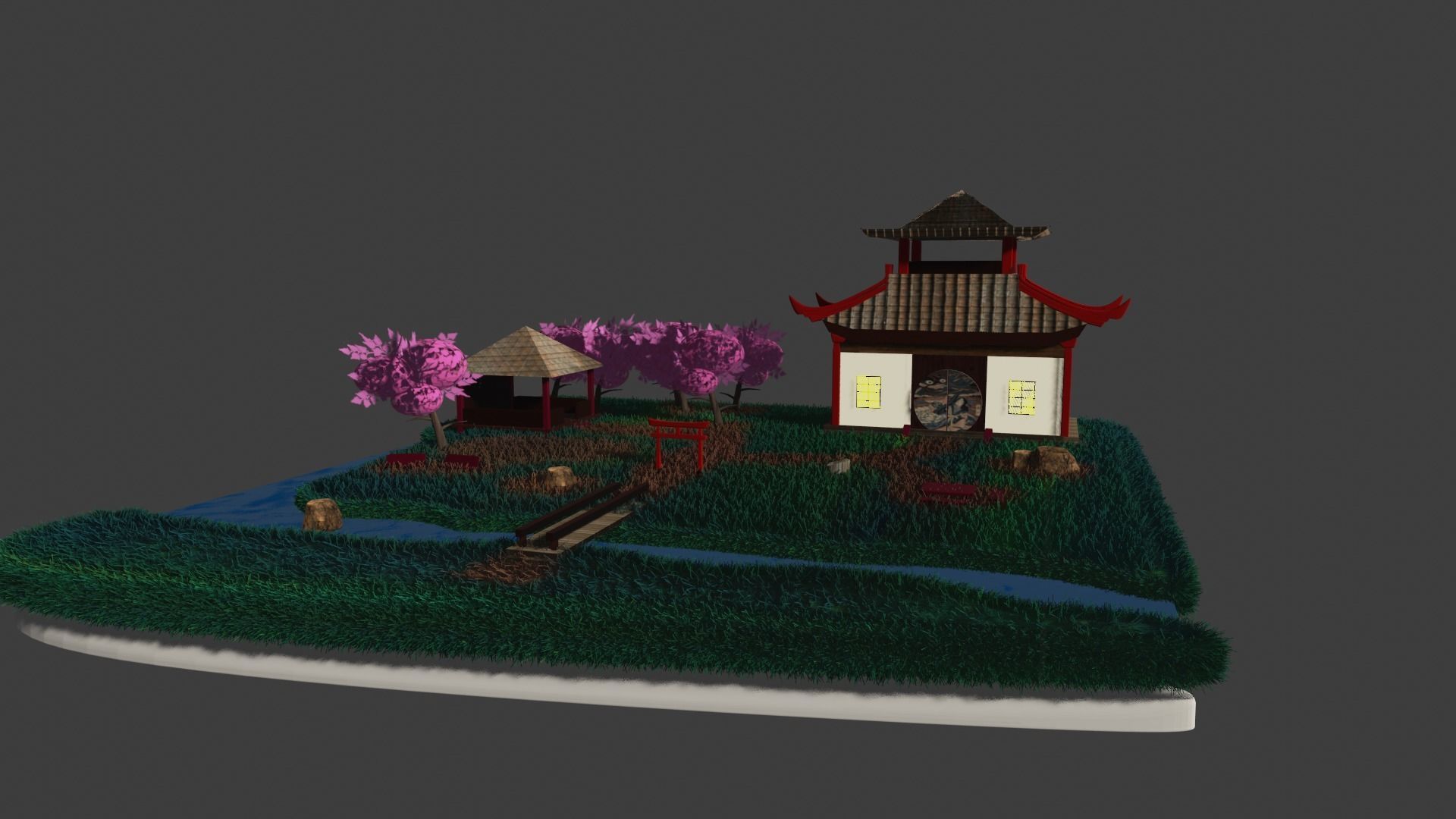 japan landscape 3D model | CGTrader