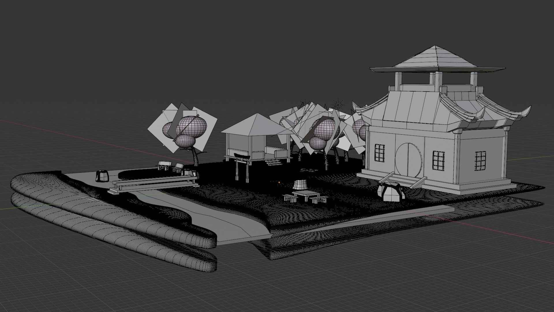 japan landscape 3D model | CGTrader