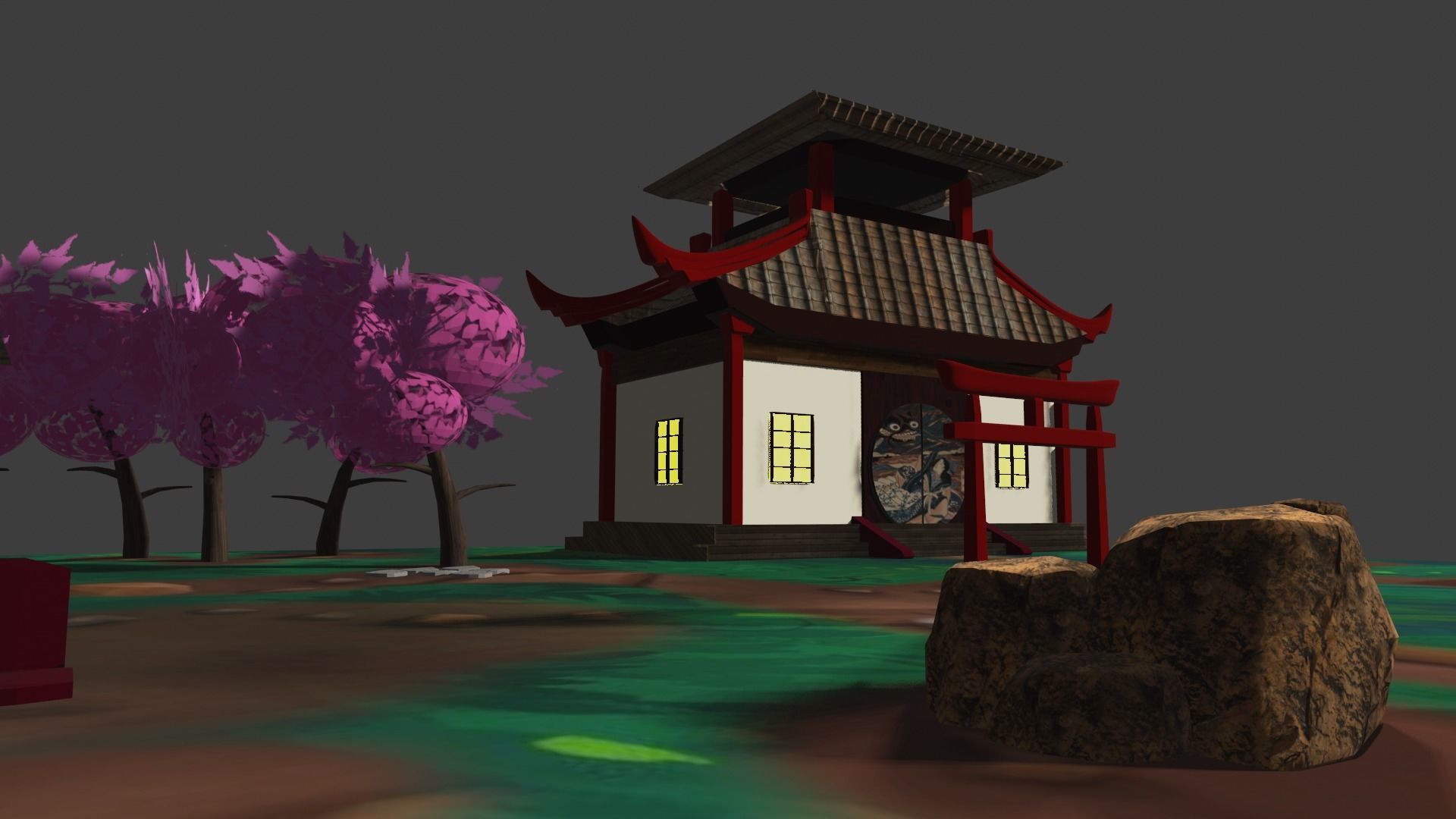 japan landscape 3D model | CGTrader