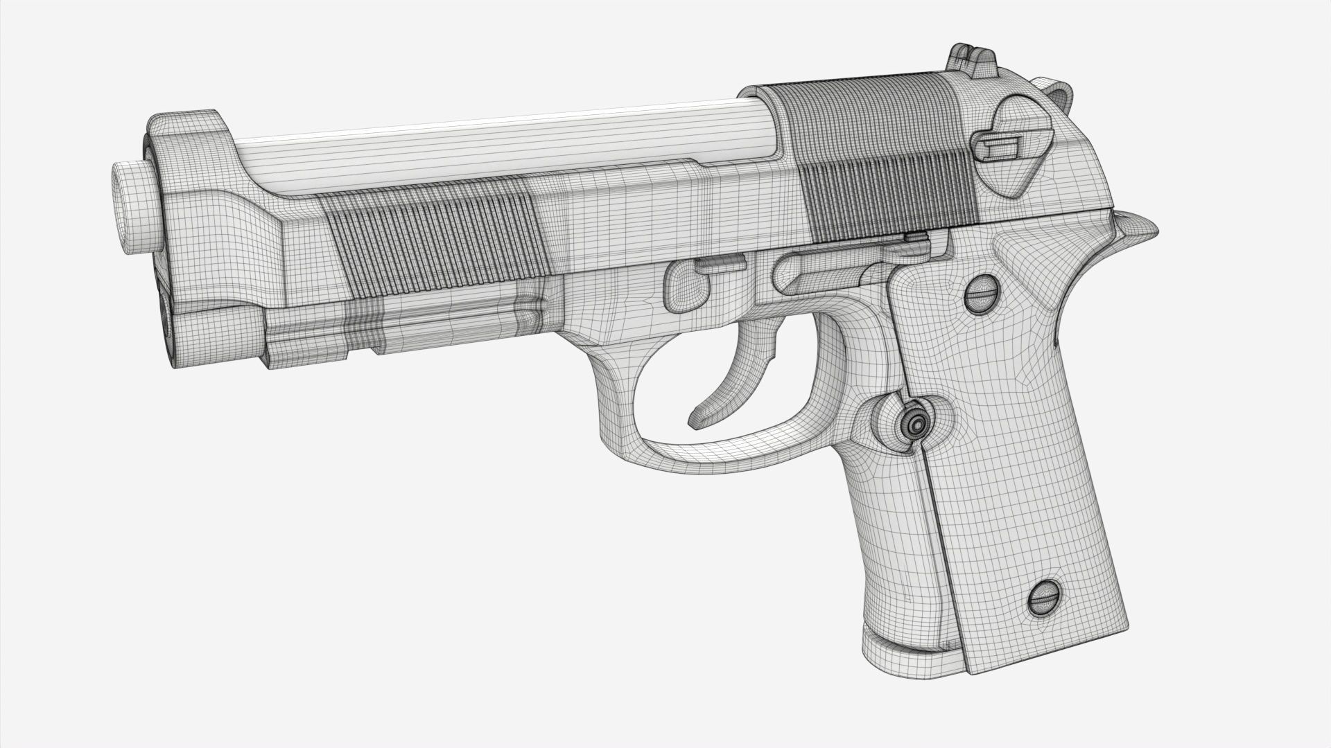 Airgun BB pistol 3D model | CGTrader