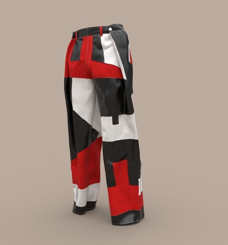 3D model Stylish pants VR / AR / low-poly | CGTrader
