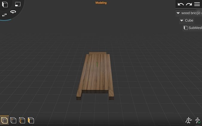 Wood road with texture 3D model | CGTrader