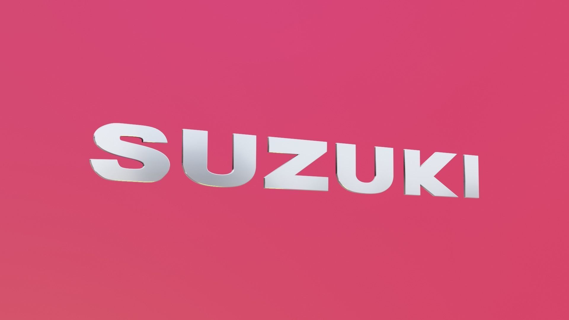 3D model Suzuki Text Logo - Badge - Emblem VR / AR / low-poly | CGTrader