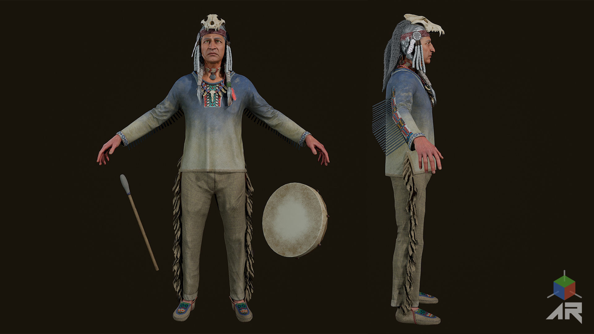 3D model Apache Shaman VR / AR / low-poly | CGTrader