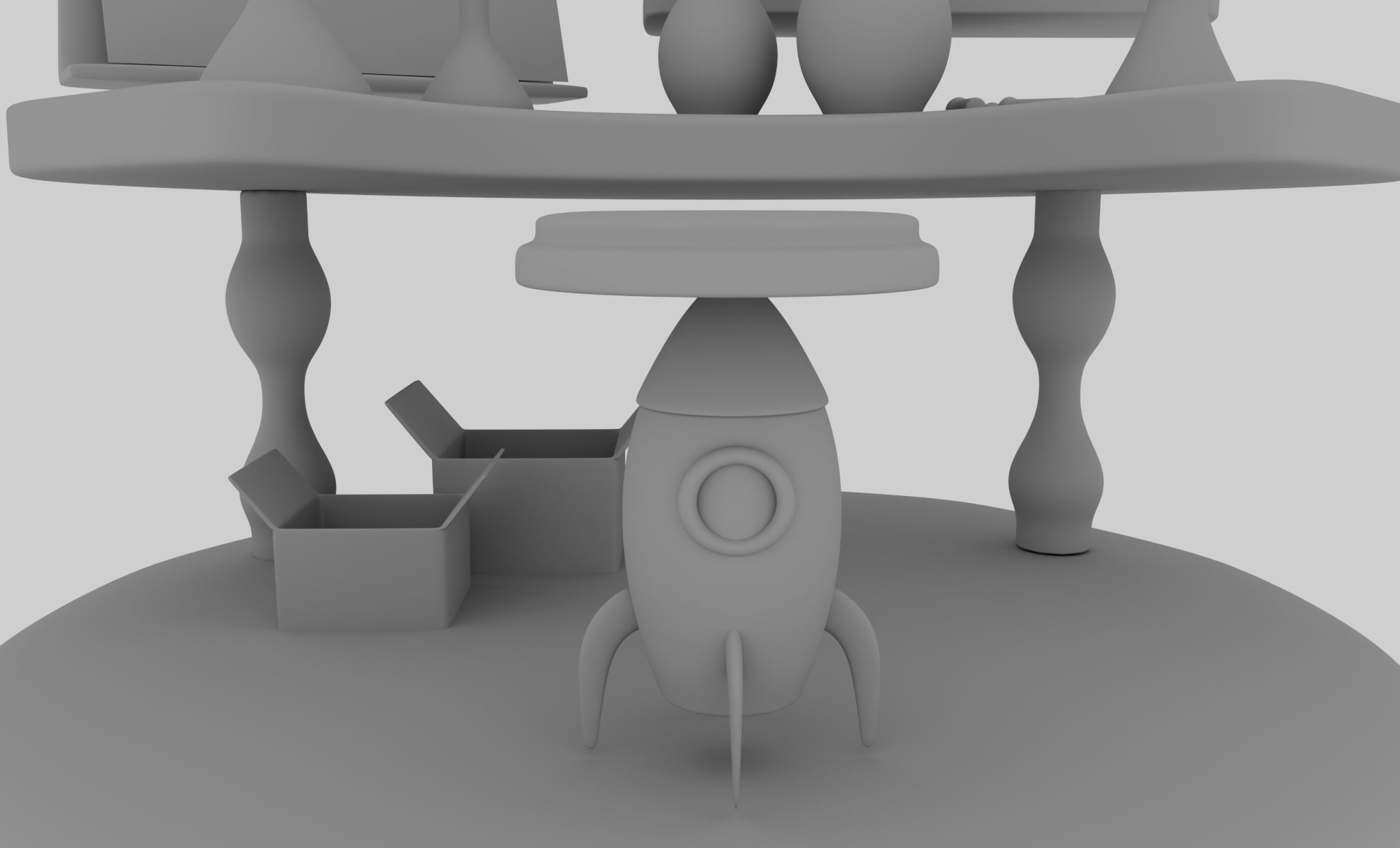 Science lab 3D model | CGTrader