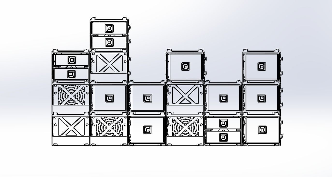 Storage containers shelf 3D model 3D printable | CGTrader