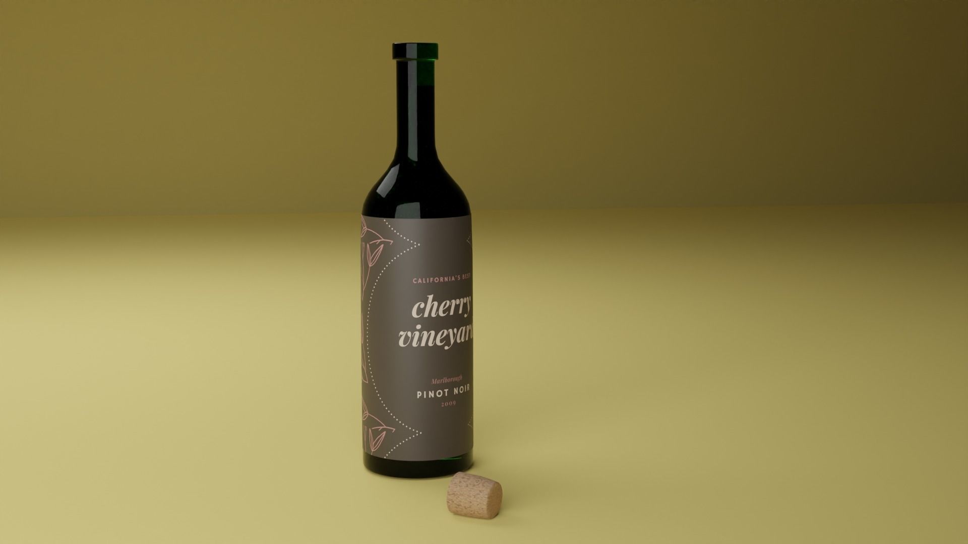 generic wine bottle free 3D model | CGTrader